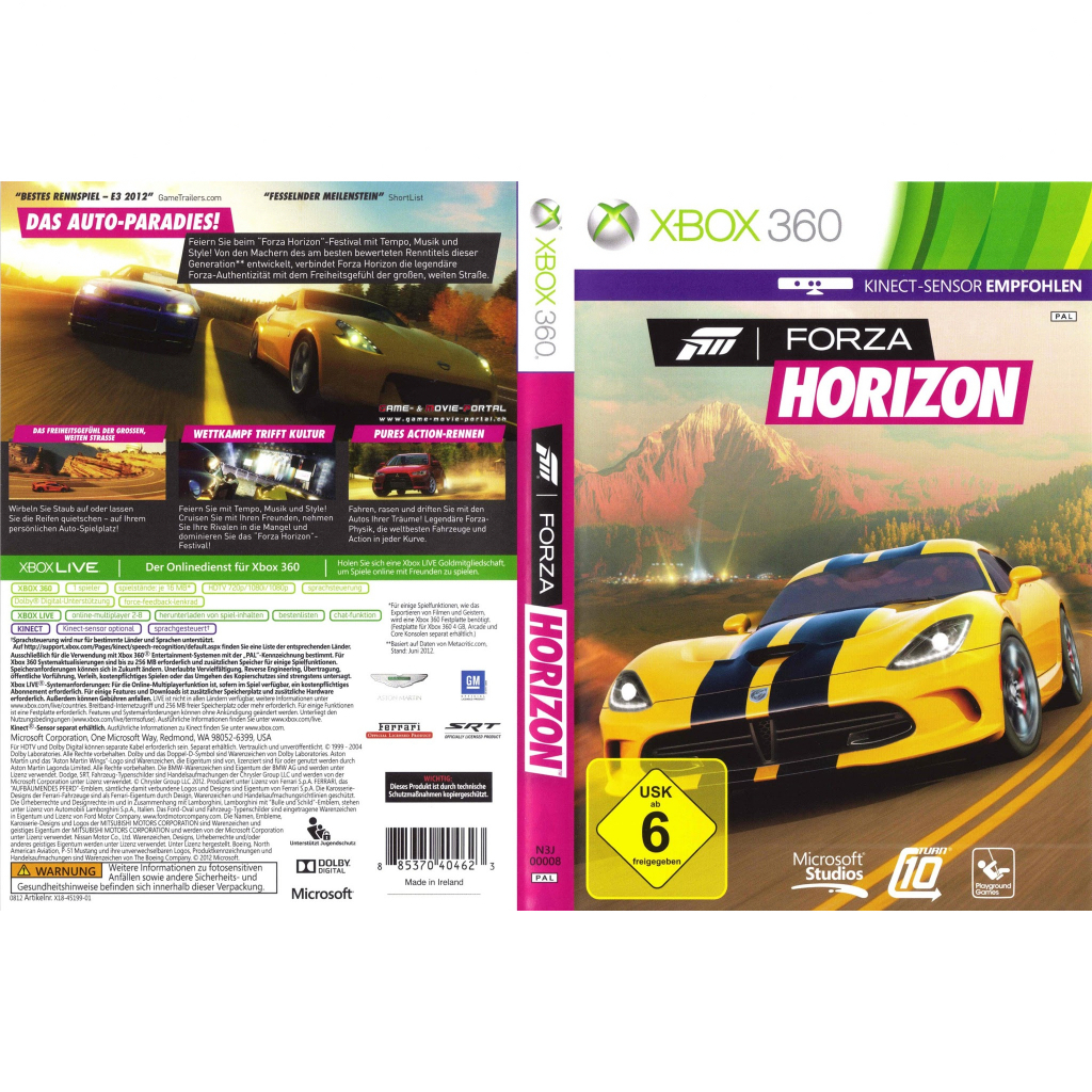 Forza Horizon para xbox 360 Lt - Escorrega o Preço
