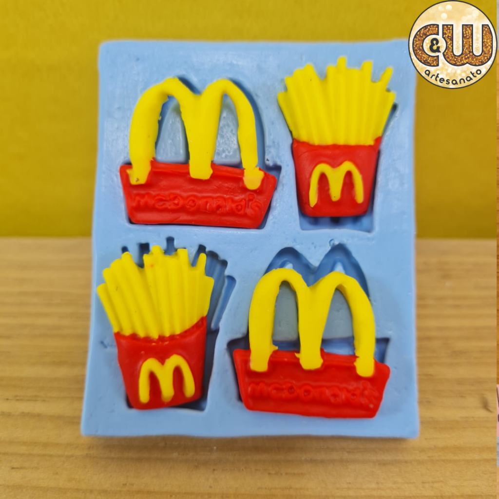 Molde Silicone McDonald's Confeitaria e Artesanato - Festa | Shopee Brasil