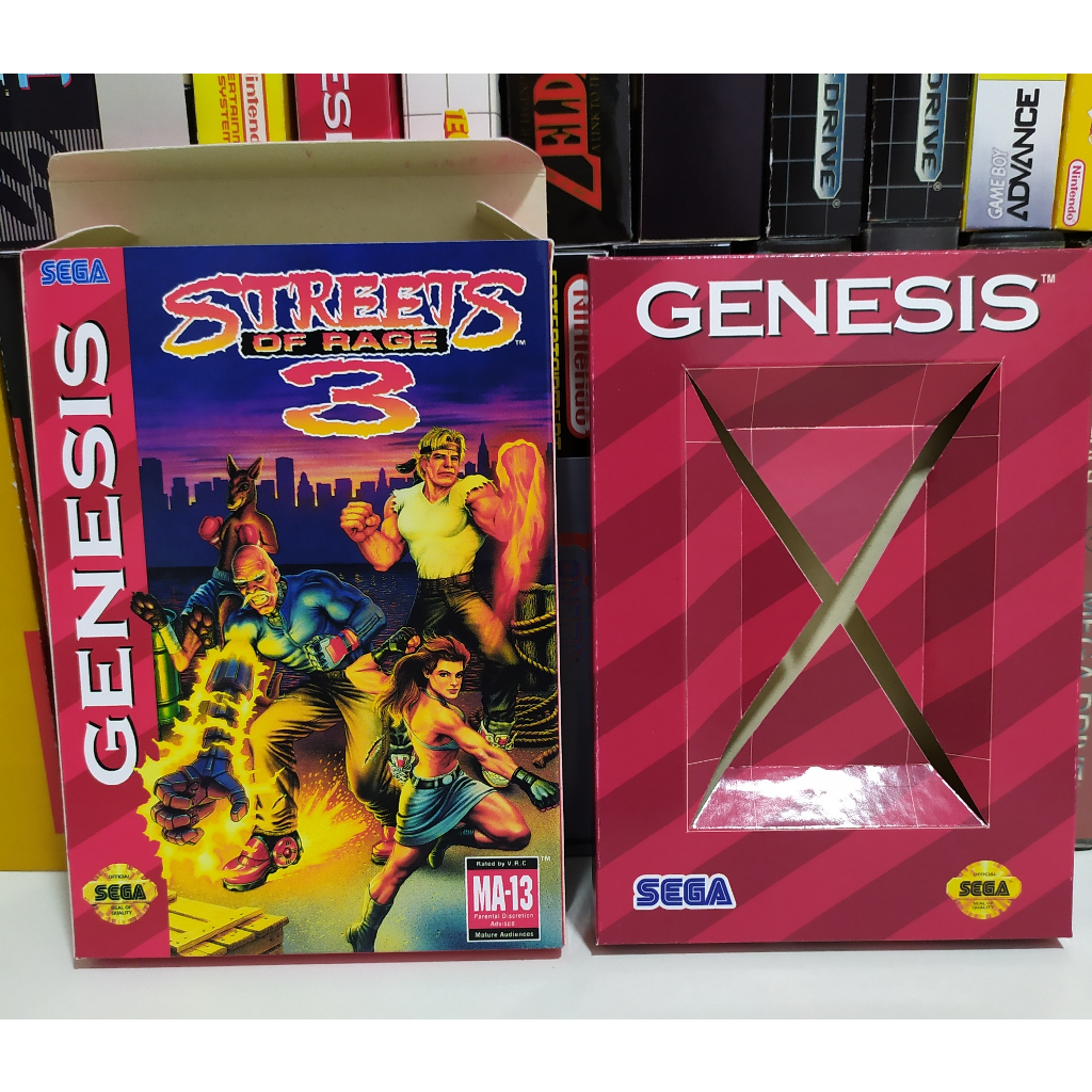 Streets Of Rage 3 - Box Do Jogo (mega Drive) (genesis) | Shopee Brasil