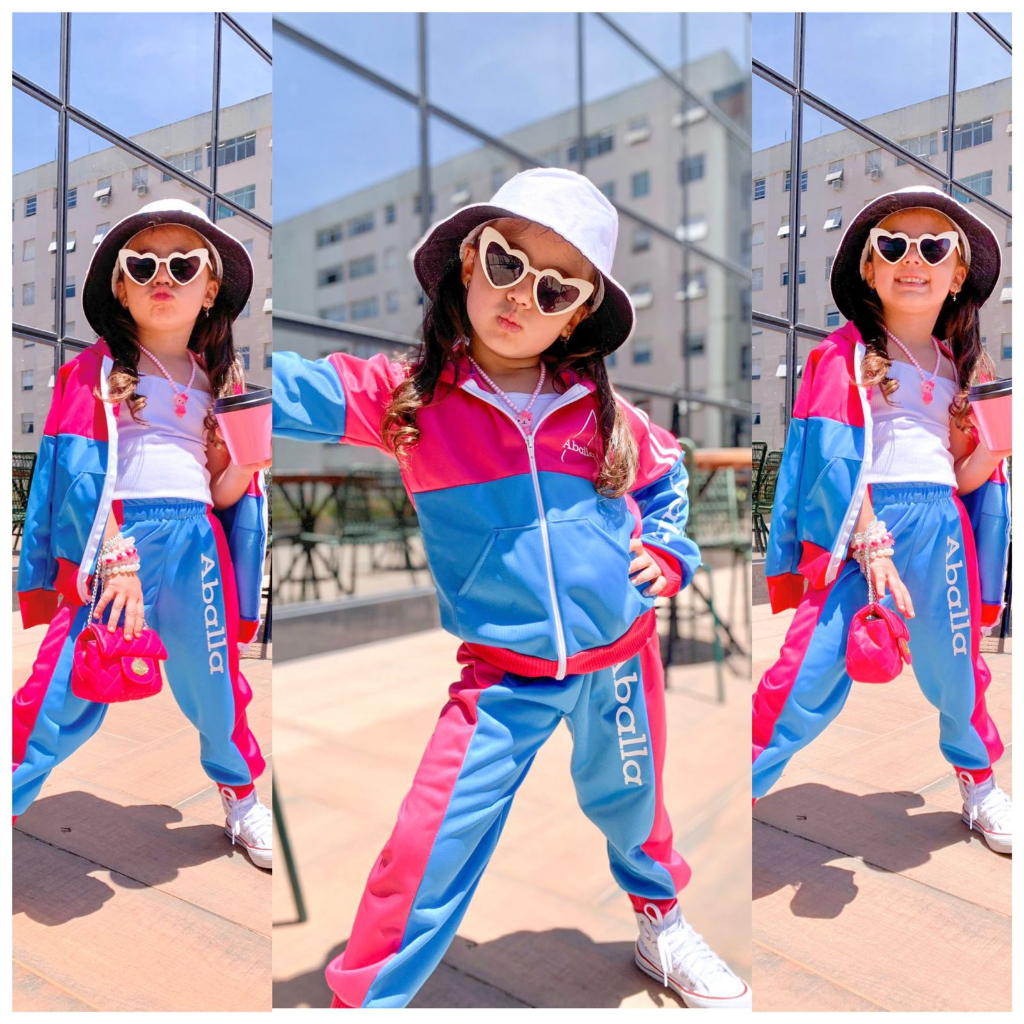 Conjunto Infanto Juvenil Agasalho Abrigo de Frio Feminino Flanelado ...