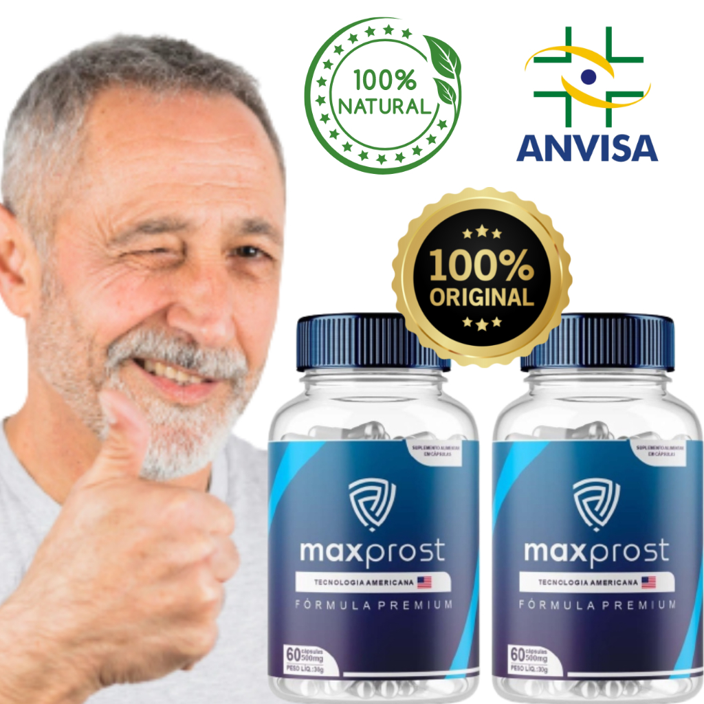 Kit 02 MaxProst 120 Cápsulas Original Max Prost | Shopee Brasil