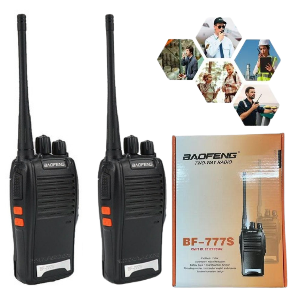 Kit Radio Comunicador Walk Talk Baofeng Bf-777s Alcance 12km | Shopee ...