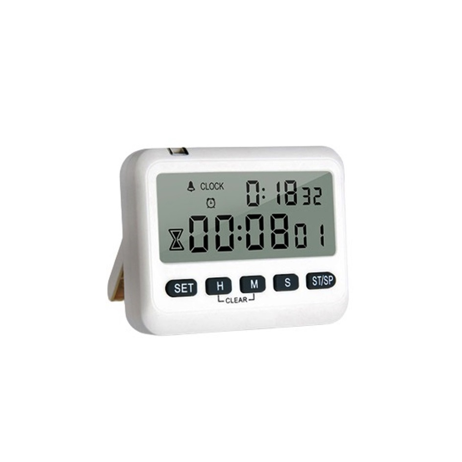 Timer Digital Com Relógio E Volume Pra Cozinha E Laboratório | Shopee ...