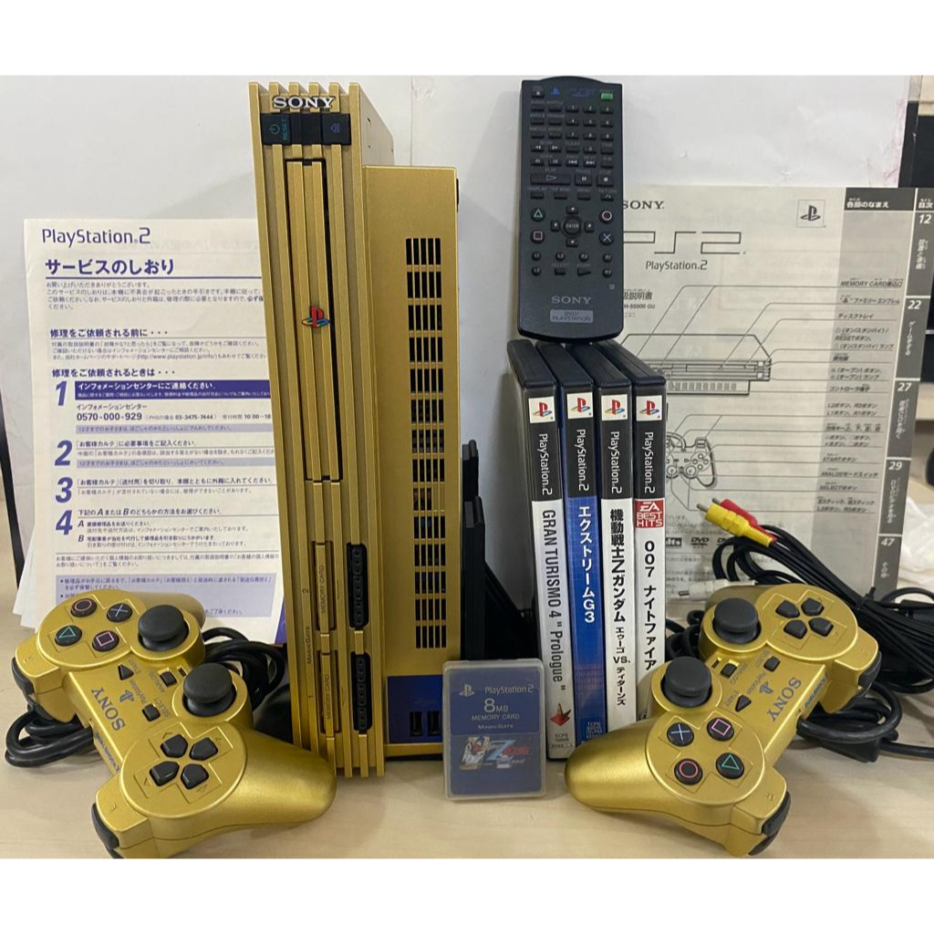 Playstation 2 Gundam Z Dourado. Ps2 Gundam Z USADO - Escorrega o Preço
