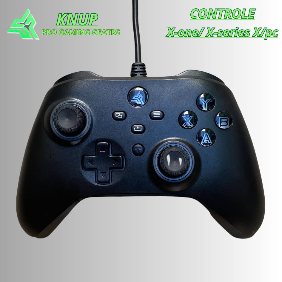 Controle Xbox One Com Fio com Led P2 Para PC e Xbox One Gamepad Manete ...