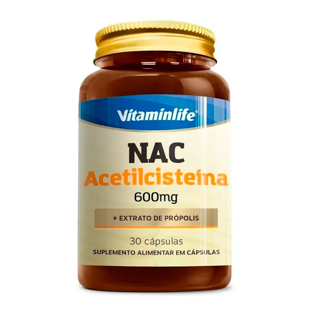 NAC Acetilcisteina + Propolis 30 Cápsulas - Vitamin Life | Shopee Brasil