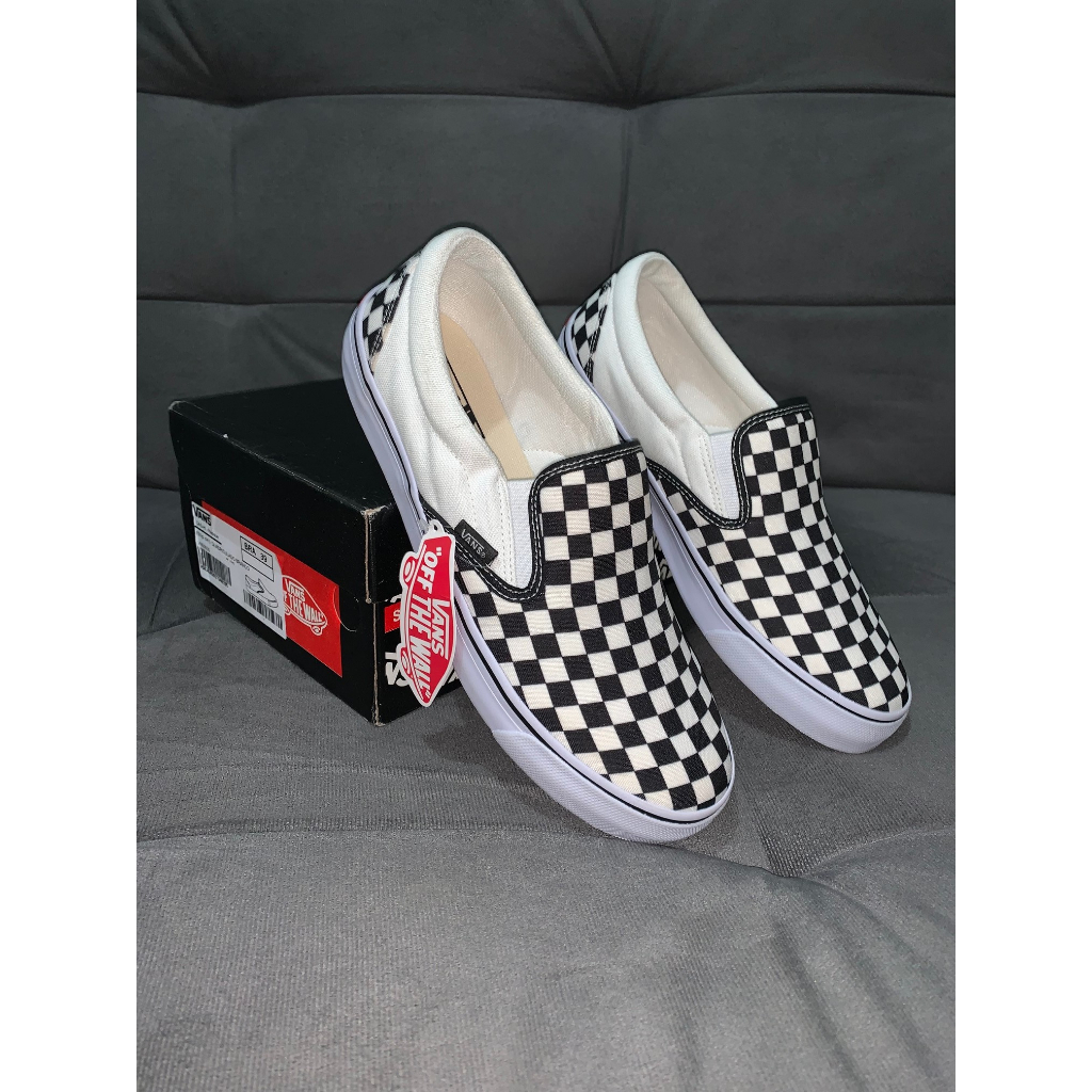 Tênis Vans Slip On CheackBoard Iate Xadrez Promoção Leve Confortável ...