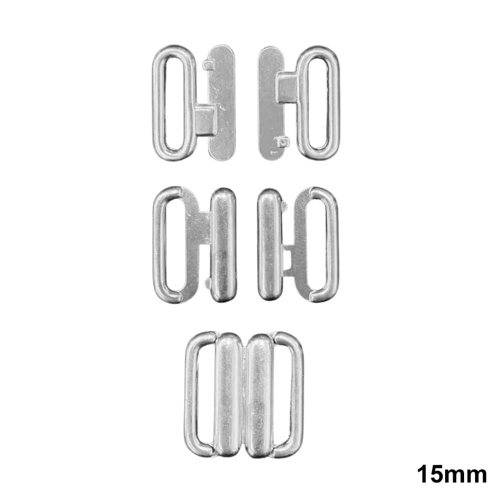10 pares fecho de metal para sutiã e biquíni 15mm | Shopee Brasil