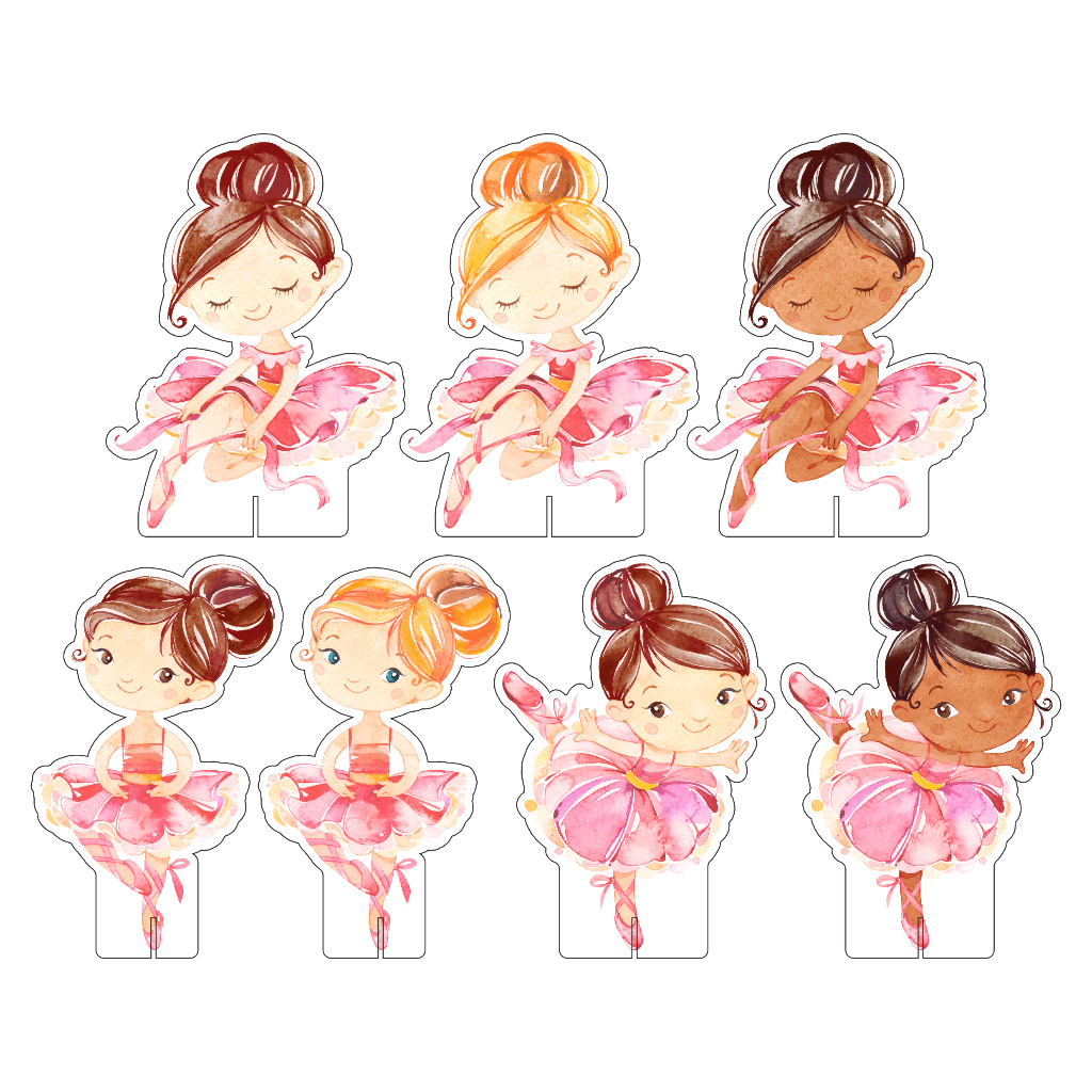 Kit Display De Mesa Festa Infantil Bailarina Aquarelada | Shopee Brasil