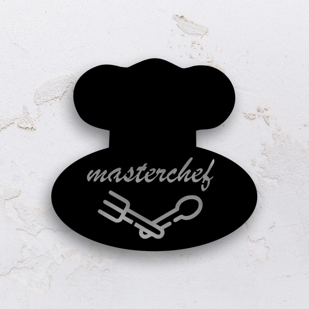 Placa decorativa master chef em MDF | Shopee Brasil