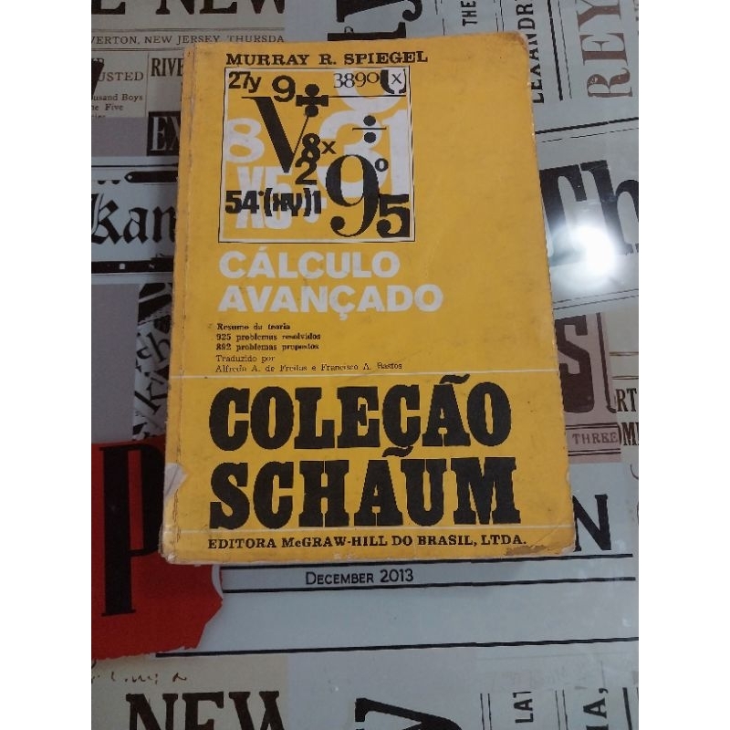 Coleção Schaum: Cálculo Avançado - Murray R. Spiegel | Shopee Brasil