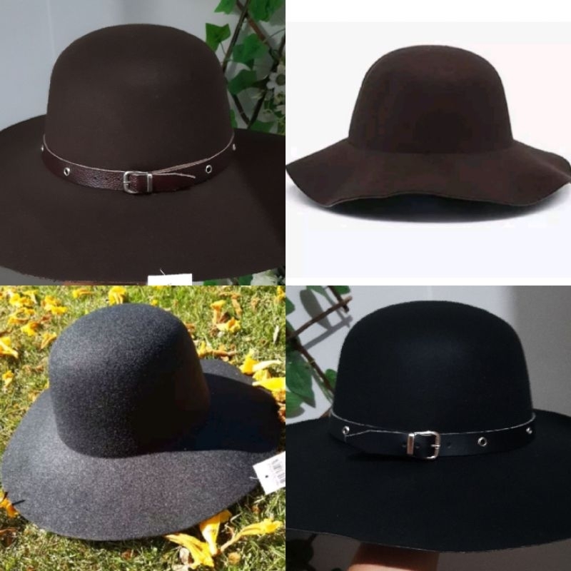 Chapéu de feltro com ou sem fita- unidade ou kit 2- camurça cata ovo ...