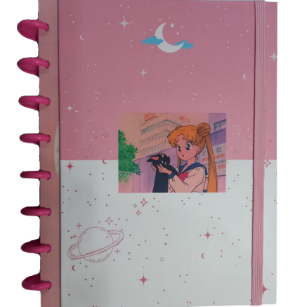 Caderno de disco Sailor Moon A5 | Shopee Brasil