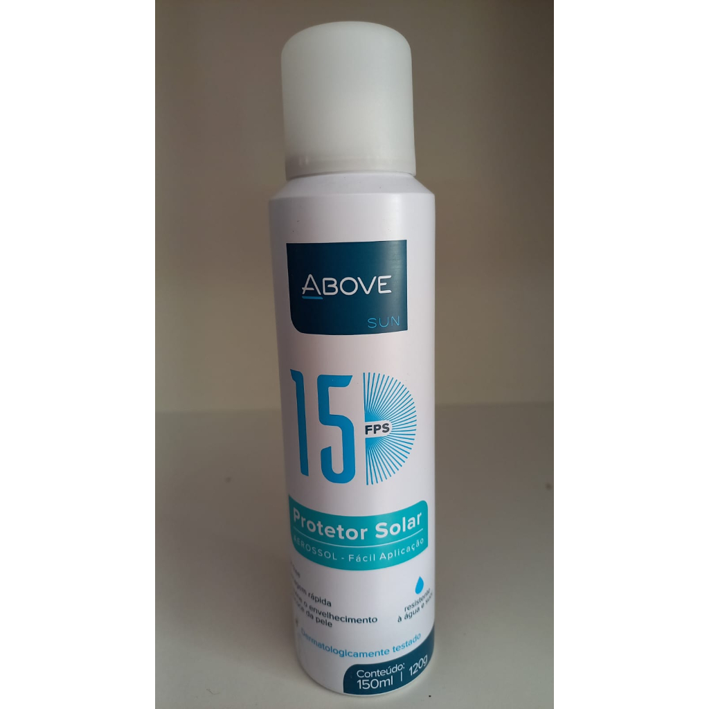 Protetor Solar Spray Above Fps 15 - 150ml/120g | Shopee Brasil