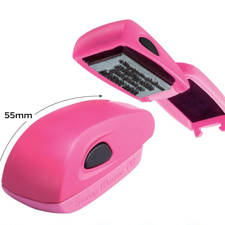 Carimbo Mouse Stamp - Personalizado 14x38mm | Shopee Brasil