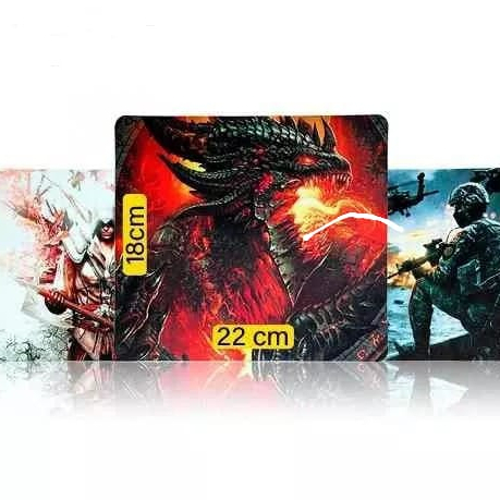 Mouse Pad Gamer Textura Antiderrapante Emborrachado Speed 22x18CM | Shopee Brasil