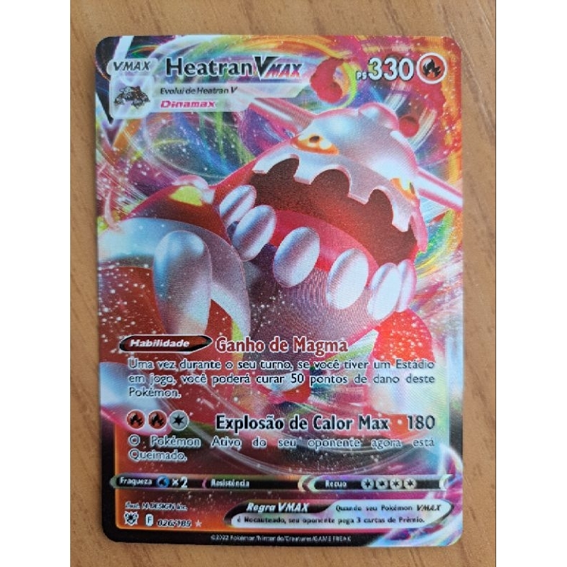 Card Pokémon Heatran V Max original e nova | Shopee Brasil