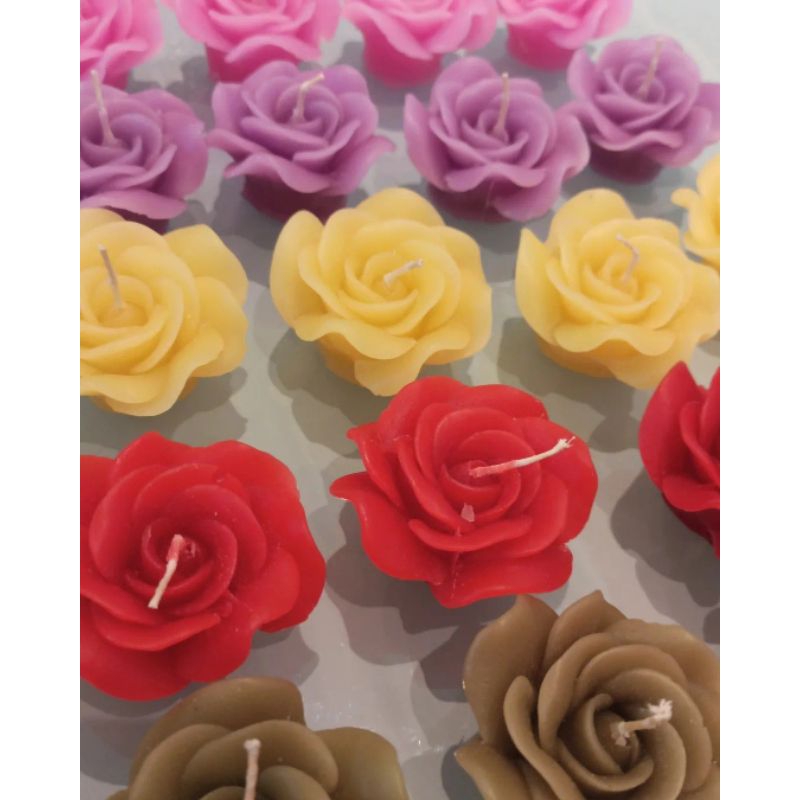 Kit 10 Velas Formato Rosas Colors | Shopee Brasil