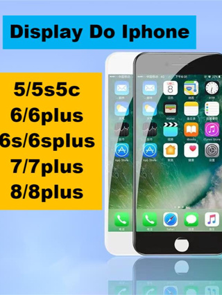 Tela Display Touch Frontal LCD iPhone 5G 5C 5S 6G 6S 6Plus 6S Plus 7G 7Plus 8G 8Plus Pronta ...