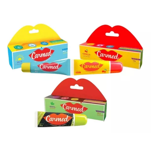 Kit Hidratante Labial Carmed 10g 3 Sabores - CIMED | Shopee Brasil