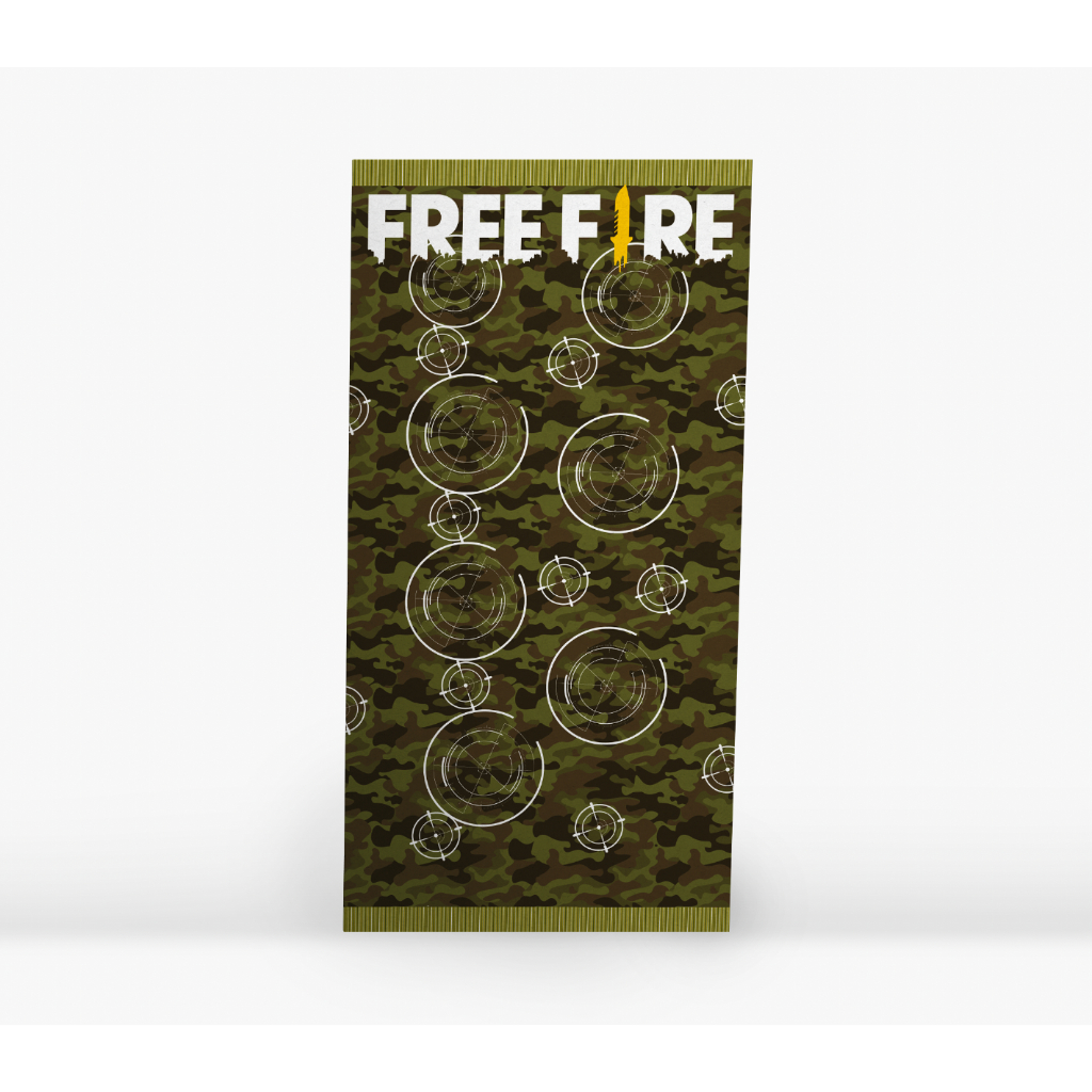 Painel De Festa Lateral Sublimado Em Tecido Tema Free Fire Licenciado ...