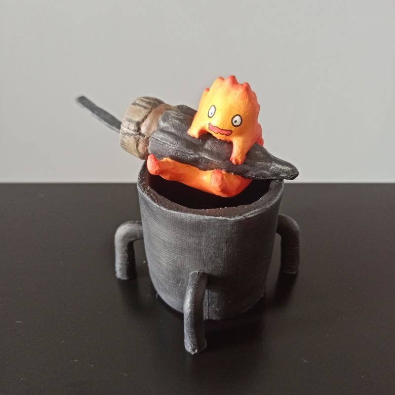 Calcifer do Filme Castelo Animado Peça Decorativa e Colecionável ...