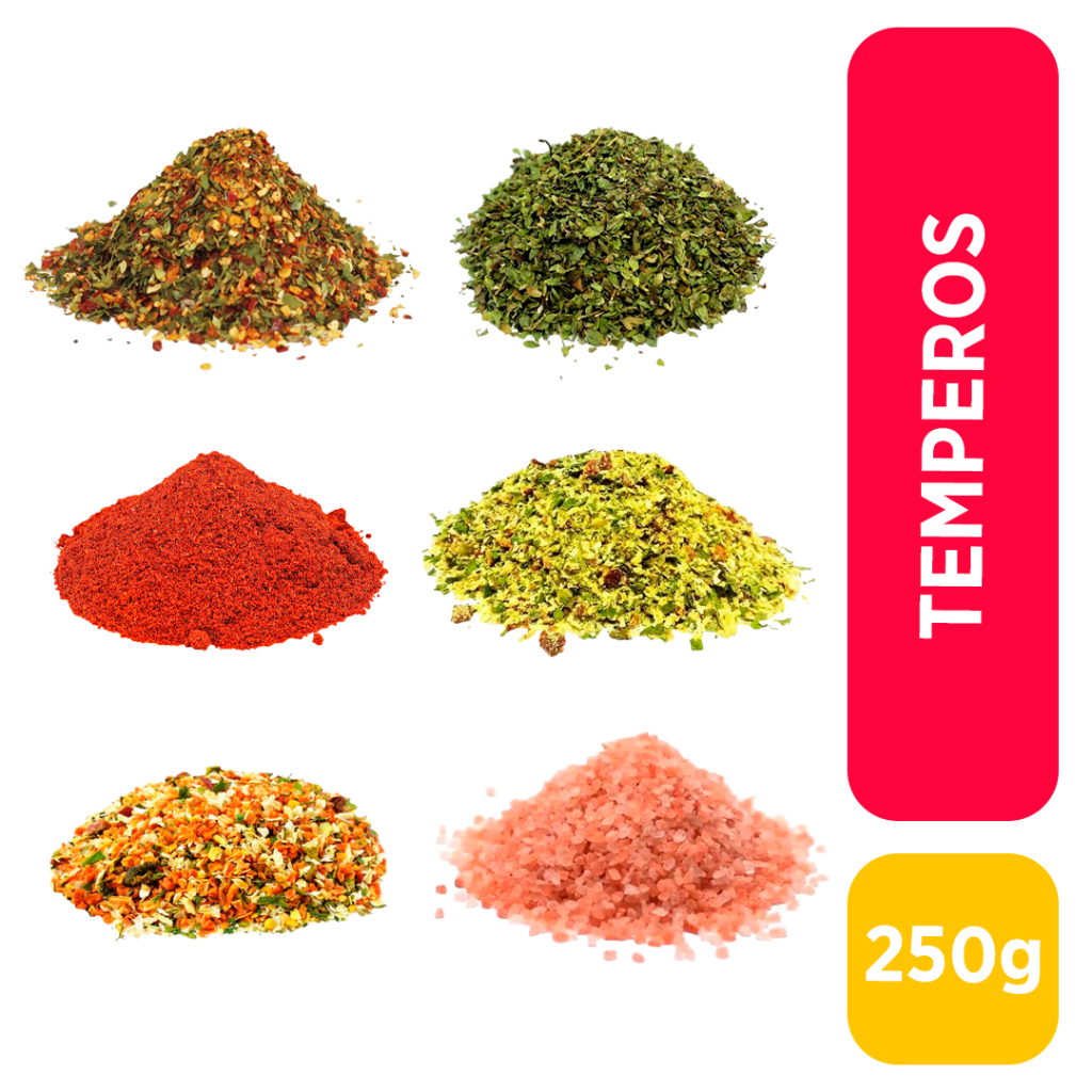 Temperos/Condimentos 250g 50 Opções - P&P (Lemon Pepper, Páprica ...