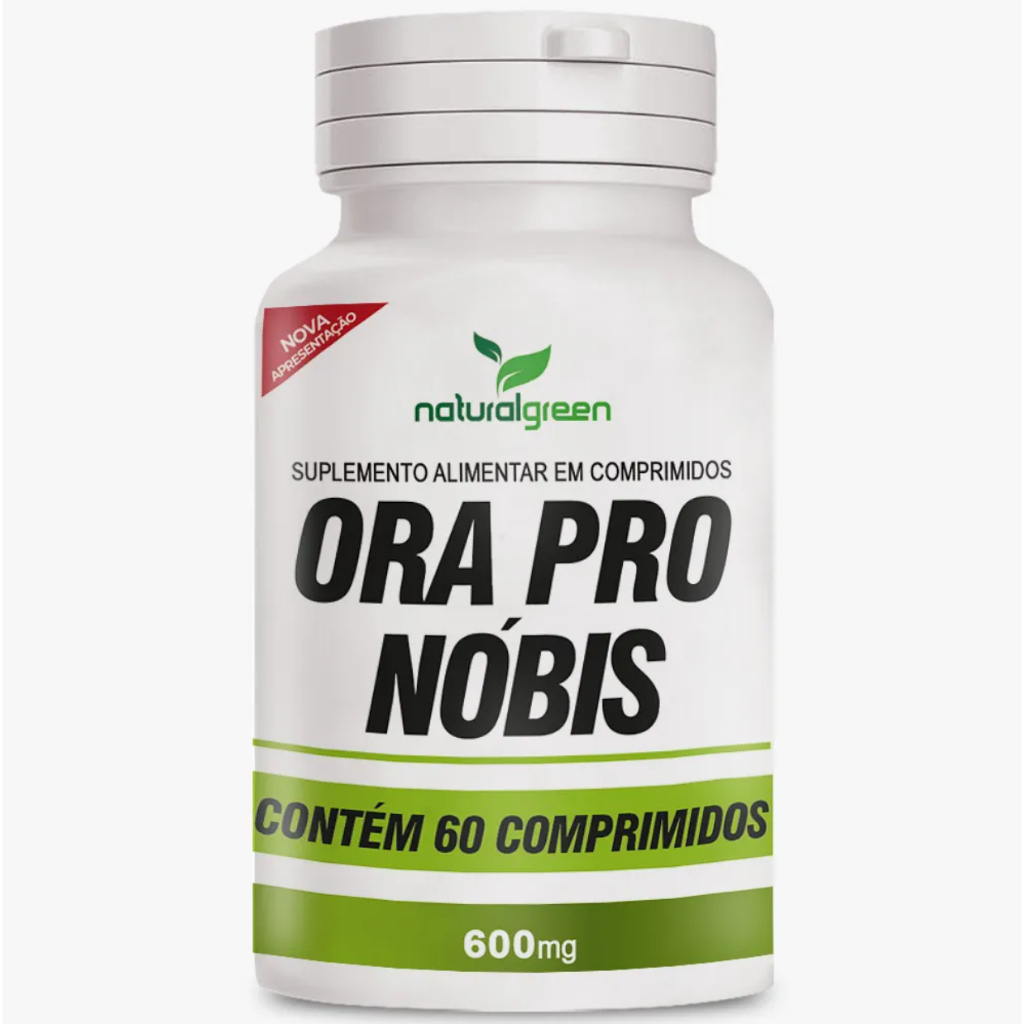 Ora Pro Nobis 600mg - 60 Comprimidos - Natural Green Original | Shopee ...