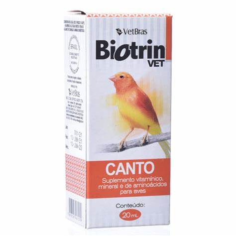Biotrin Suplemento Vitamínico canto -20ml Aves De Estimação | Shopee Brasil