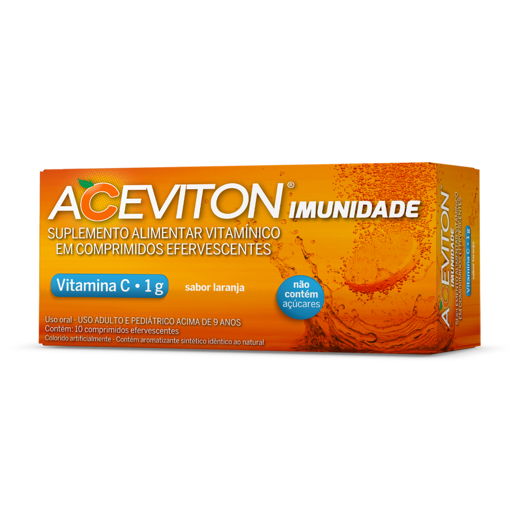 Vitamina C Aceviton 1g 10 Comprimidos efervecentes | Shopee Brasil