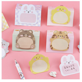 Bloco adesivo post it fofos animais | Shopee Brasil
