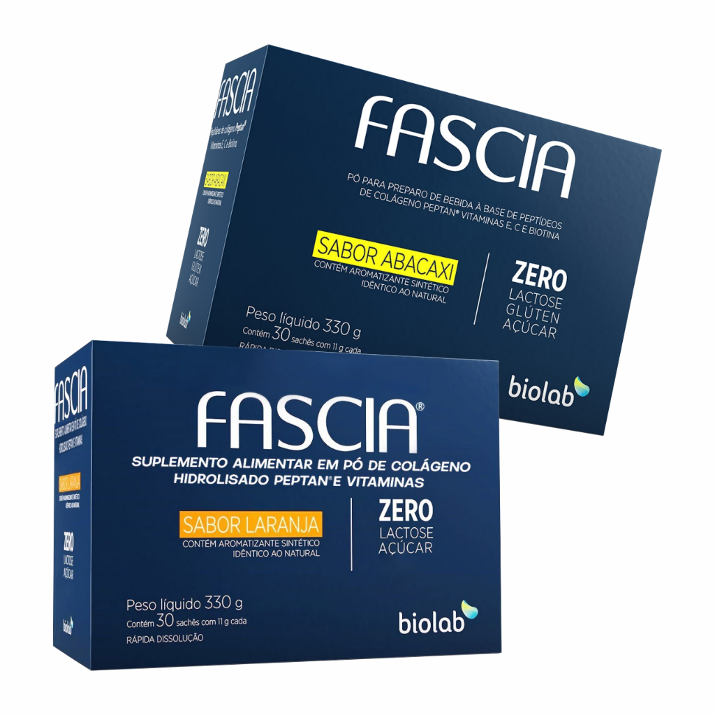 kit Fascia Colágeno Hidrolisado Peptan e Vitaminas Zero Lactose sabor ...