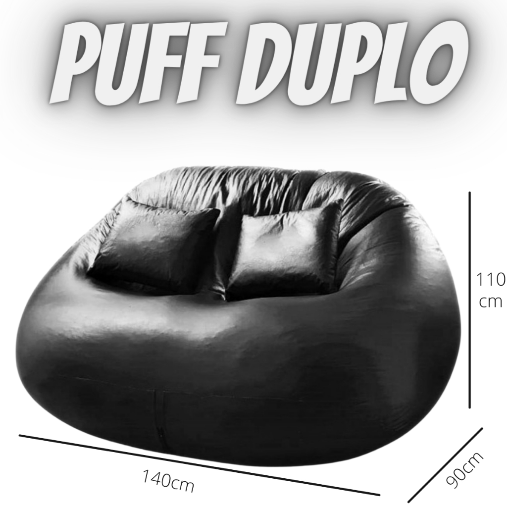 Puff Pufe Puf Duplo 1,40m Sala Quarto Diversas Cores CORANO CIPATEX ...