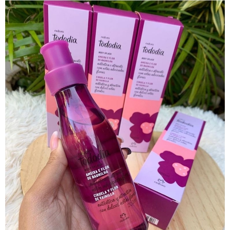 BODY SPLASH AMEIXA E FLOR DE BAUNILHA NATURA TODODIA - EXCLUSIVO ...
