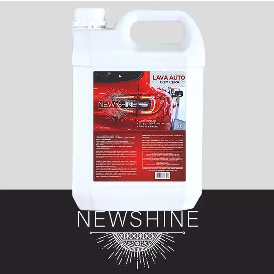 Lava Auto Com Cera Newshine 5L | Shopee Brasil