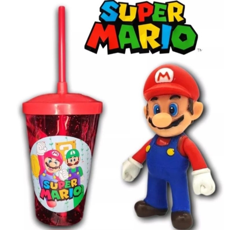 Mario Bros e Copo | Shopee Brasil