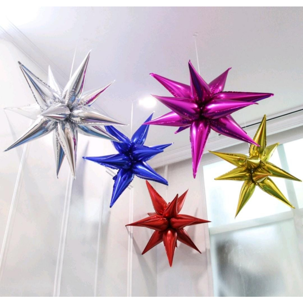 Balão Explosão De Estrela Gotas Forma 1 Estrela | Shopee Brasil