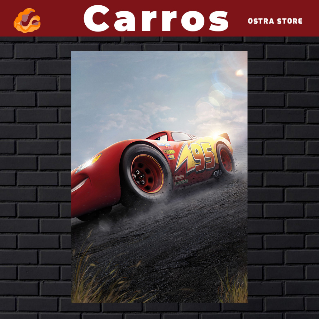 Carros 01 a 15 - pixar - Placa decorativa MDF - Quadro parede ...