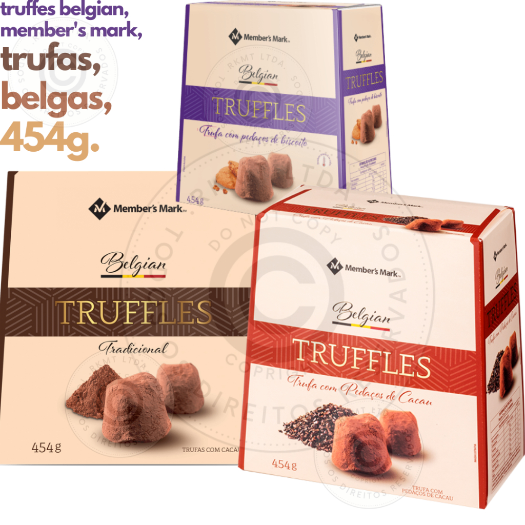 Trufa Chocolate Truffles Belgian Member's Mark 454g Importado Bélgica ...