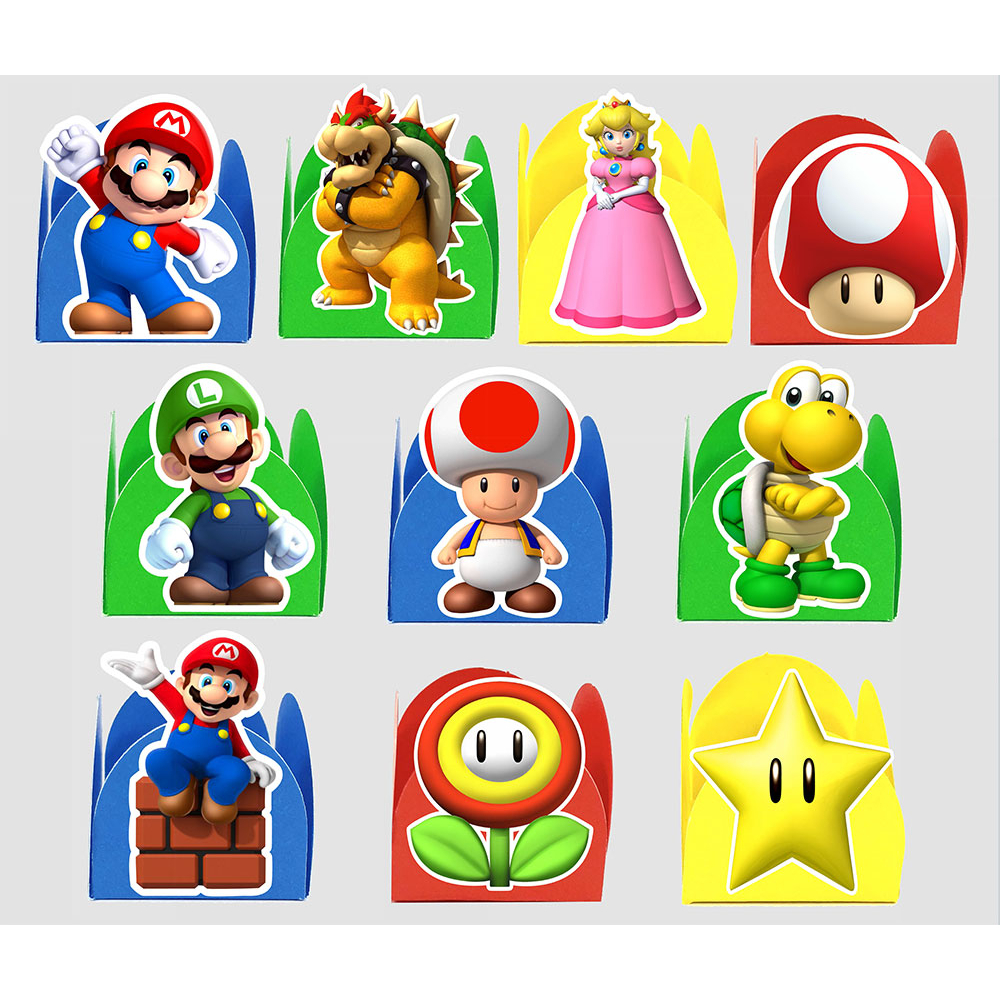 50 Forminhas Super Mario Bross Para Doces Shopee Brasil