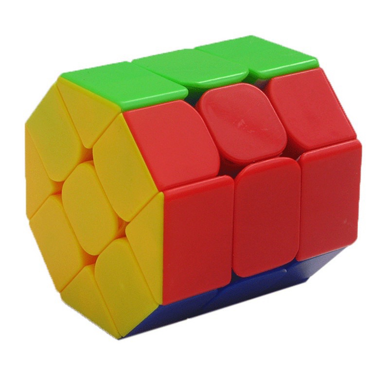 Cubo Magico Profissional 3x3 Cilindrico Octogonal Stickerles | Shopee ...