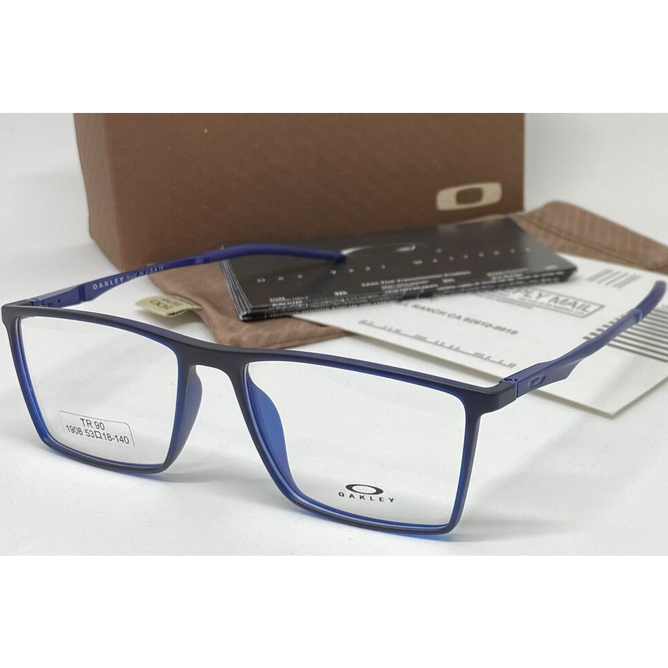 Armação Pra Grau Masculina Lupa Quadrada O.1908 Azul Lançamento Premium ...