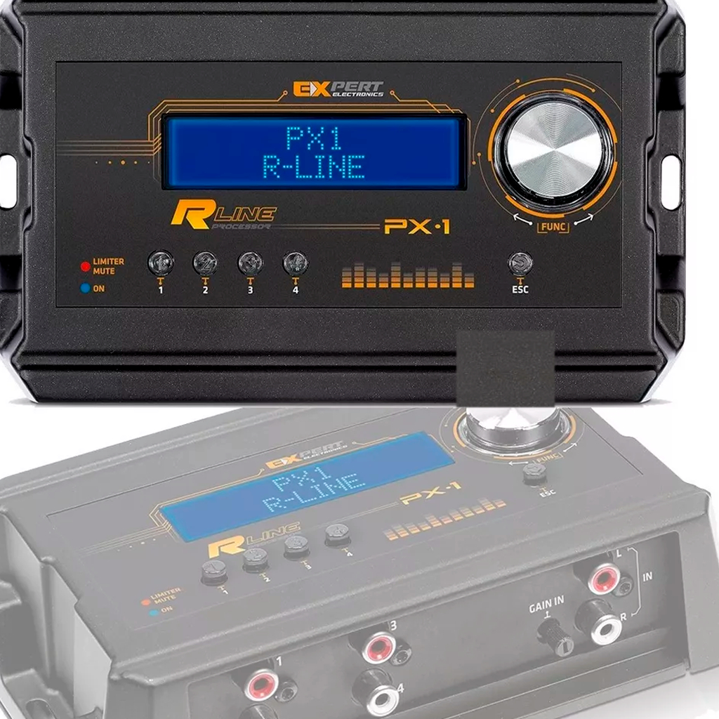Processador de Audio Expert PX-1 Pro Limiter Crossover Display Digital ...