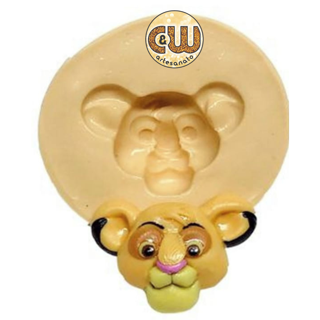 Molde Silicone Rosto Simba - Rei Leão Confeitaria e Artesanato ...