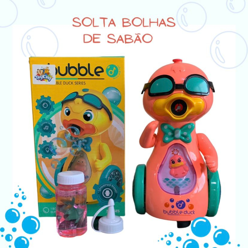 Pato Solta Bolhas Bubble Duck Infantil Brinquedo Educativo Interativo Com Luzes Música | Shopee ...
