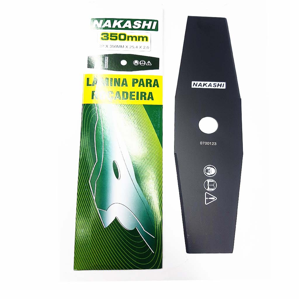 Faca / Lamina para Roçadeira 2 Pontas 350MM - Nakashi | Shopee Brasil