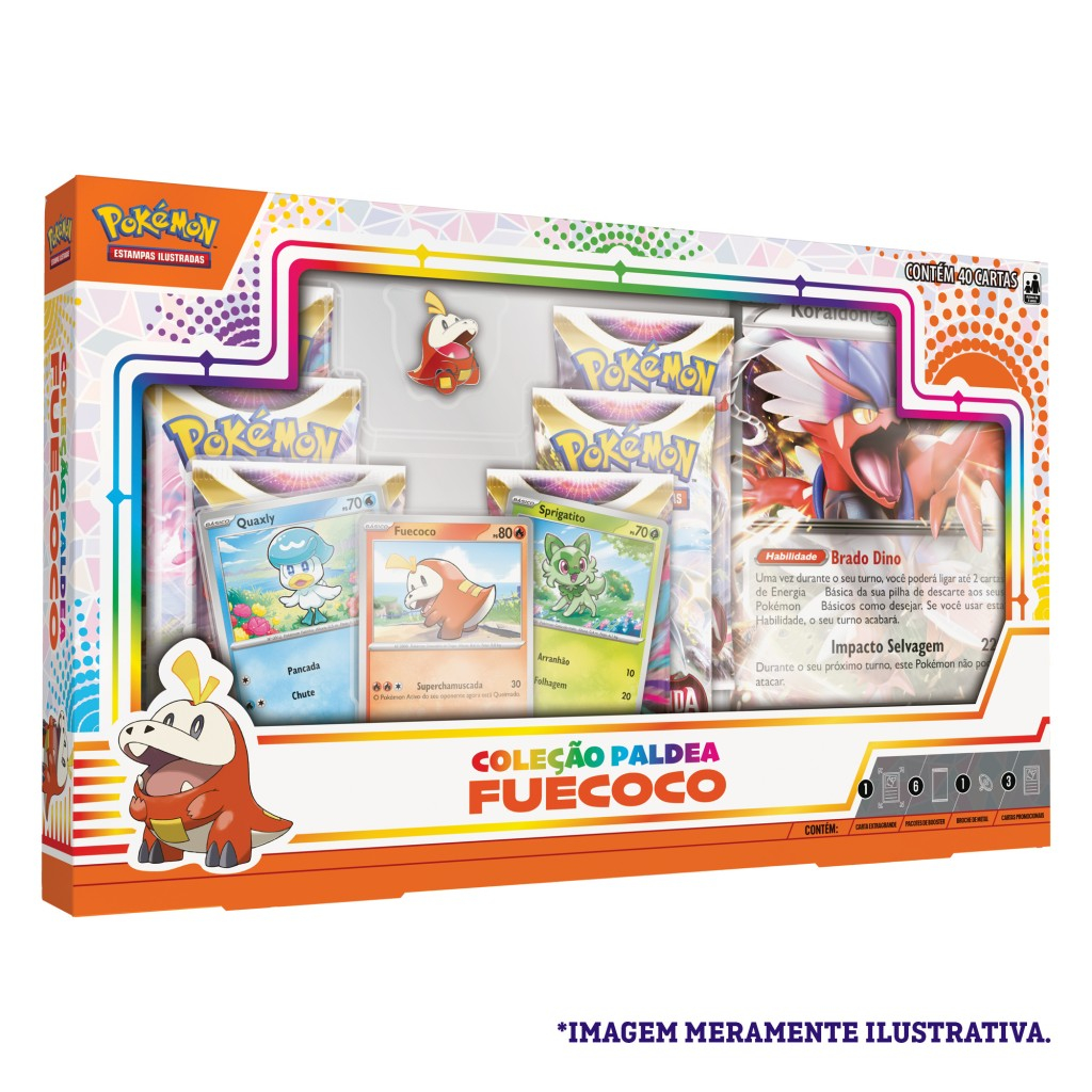 Box Coleção Paldea Fuecoco Pokemon Tcg Original Copag | Shopee Brasil