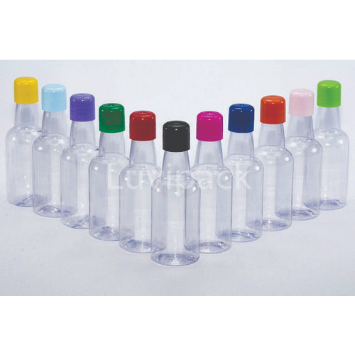 Mini Garrafinhas De Plastico 50ml c/ Tampinhas Coloridas Kit c/10 unidades - Para Festas ...
