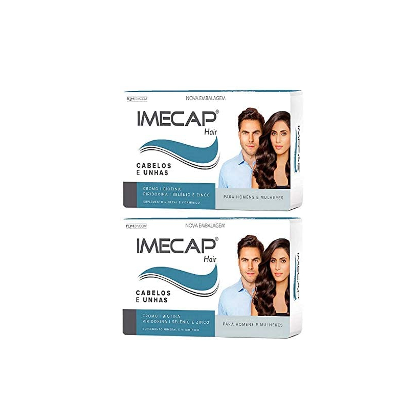 Imecap Hair C/ 60 Cáps, Kit 2 Unidades (2 Cx 120 Cápsulas) | Shopee Brasil