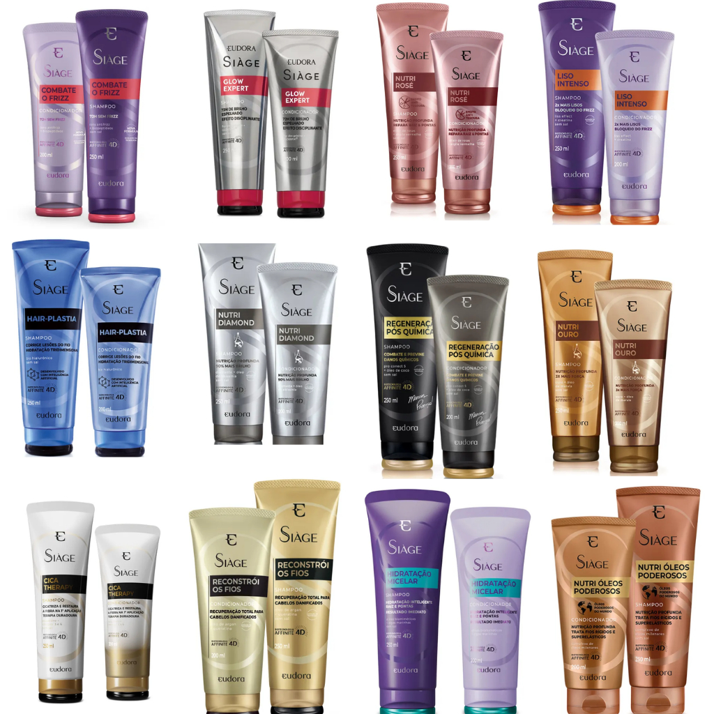 Eudora Siàge Kit Shampoo e Condicionador (Linhas diversas) | Shopee Brasil